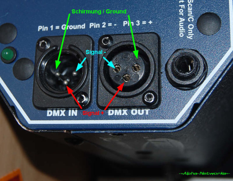 Aufbau einer DMX-Lichtanlage – Alpha-Networks